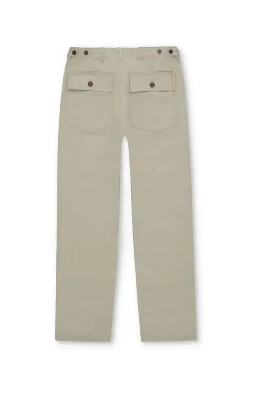 FORTELA Fatigue Bedford Fabric Pocket Trousers - Ice