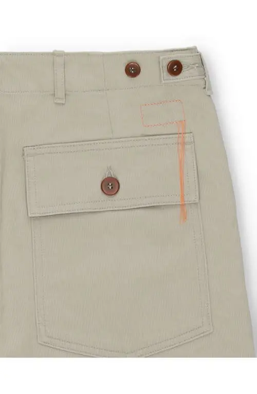 FORTELA Fatigue Bedford Fabric Pocket Trousers - Ice