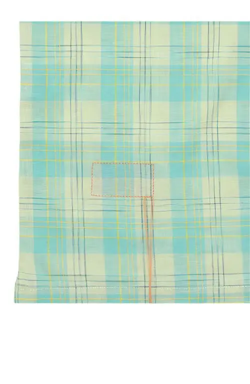 FORTELA Strike Bowling Cotton Check Shirt - Sky