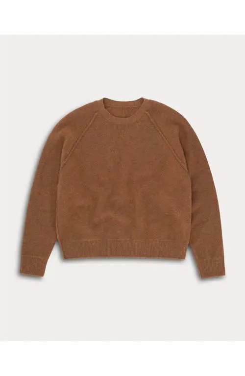FORTELA Harvard Wool Raglan Sleeve Crewneck Knit - Yellow