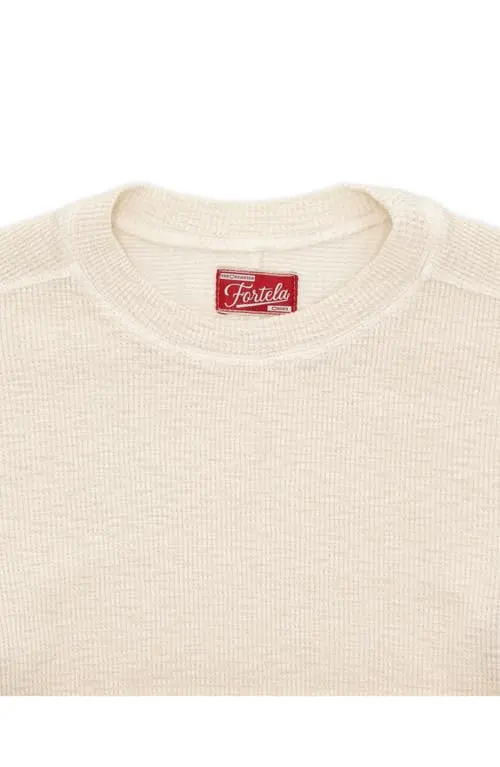FORTELA Geremia Waffle Knit Jersey - Off White