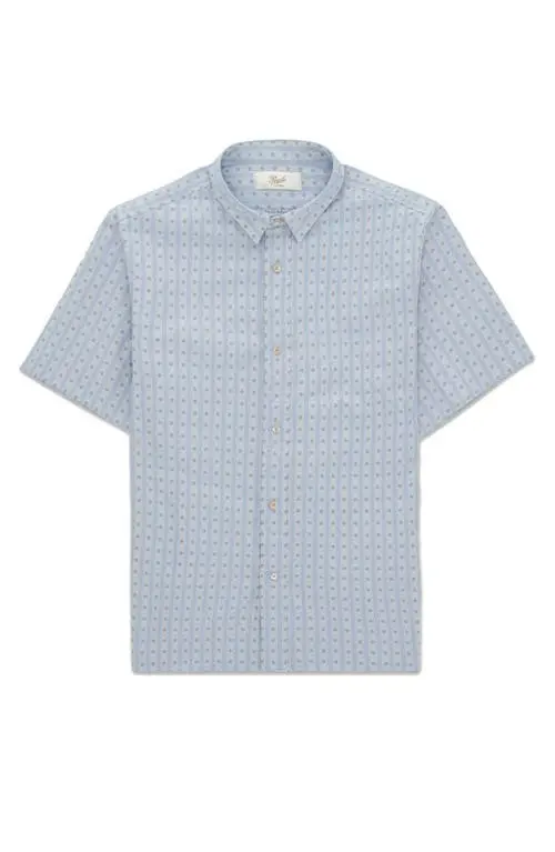 FORTELA Prequel Cotton Short Sleeve Shirt - Blue