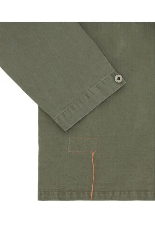 FORTELA Herringbone Cotton Overshirt