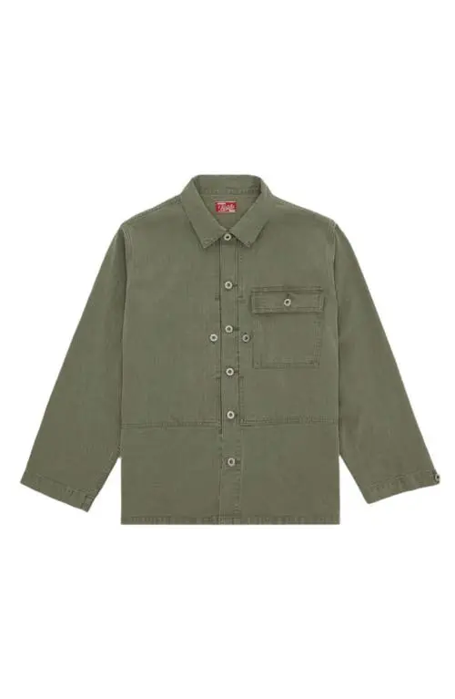 FORTELA Herringbone Cotton Overshirt