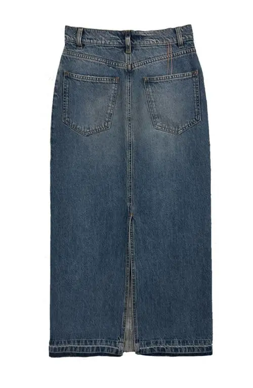 FORTELA Jorgy Stone Wash Denim Skirt - D420