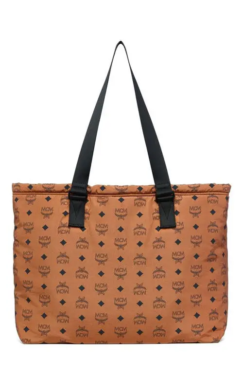 Mcm Packable Tote Bag In Visetos Monogram