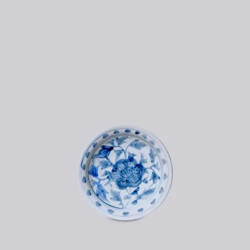 COBALT GUILD Small Porcelain Peony Dish