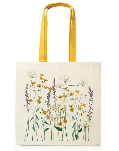 THE TOTE PROJECT Printed Tote - Mustard Yellow