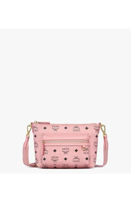 Mcm Visetos Crossbody Bag - Pink