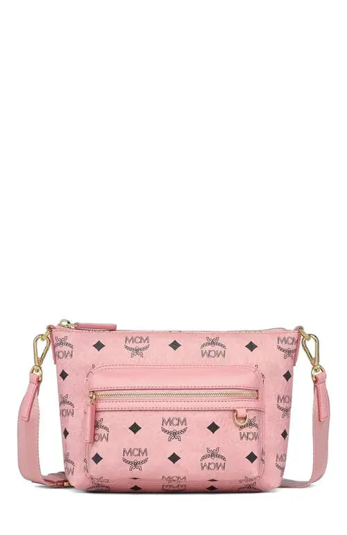 Mcm Visetos Crossbody Bag - Pink