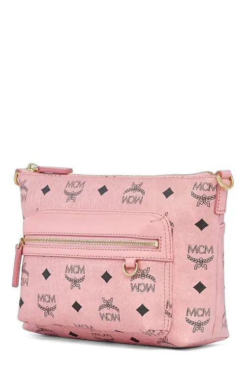 Mcm Visetos Crossbody Bag - Pink
