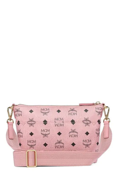 Mcm Visetos Crossbody Bag - Pink