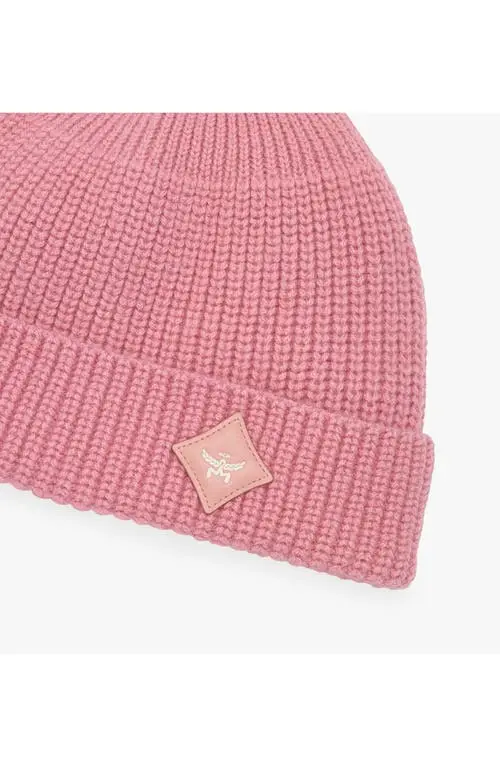Mcm Essential Wool Beanie - Pink