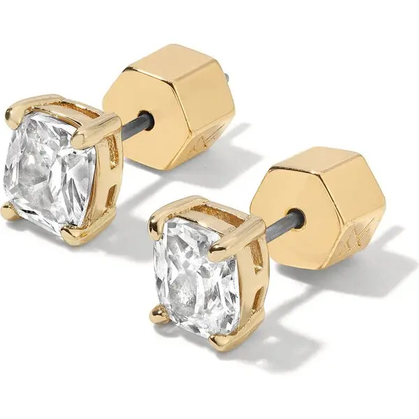 MIRANDA FRYE Cubic Zirconia Stud Earrings - Gold
