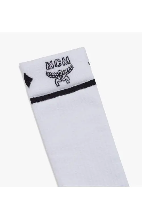 Mcm Logo Jacquard Socks