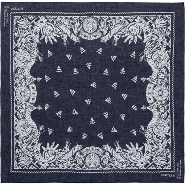 FORTELA Cotton "apach" Bandana - Blue