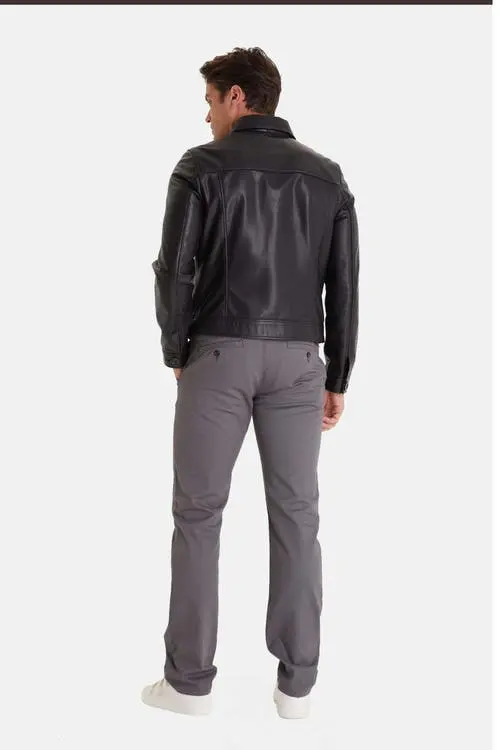 FURNIQ UK Marcus Leather Jacket - Black