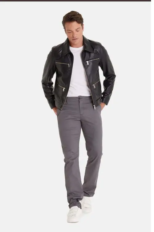 FURNIQ UK Marcus Leather Jacket - Black