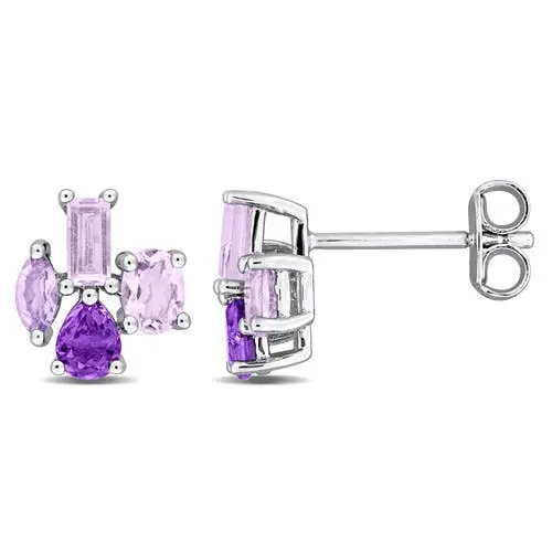 JULIANNA B. Stud Earrings - Amethyst