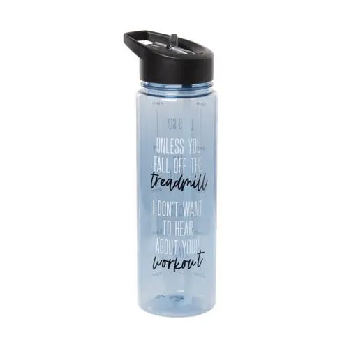 TOTALEE GIFT Unless You Fall Off Tritan Bottle Plastic Blue 22 Oz - Clear