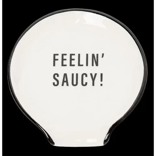 TOTALEE GIFT Feelin Saucy Spoon Rest Ceramic