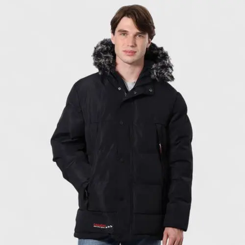 CANADA WEATHER GEAR Heavyweight Parka Jacket - Black
