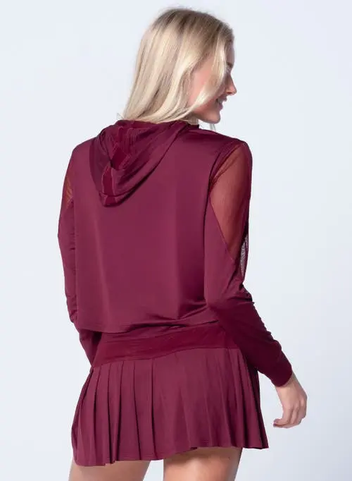Lucky In Love Cindy Hoodie - Maroon