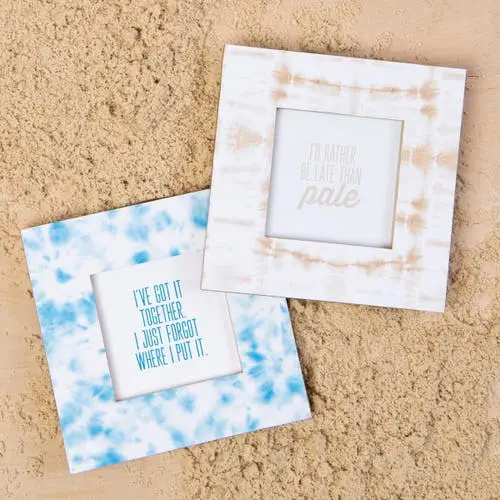 Totalee Gift Tie Dye Square Mdf Frame Wood
