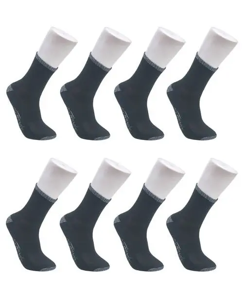 Ed Hardy Mid Crew Socks 8-pack - Black