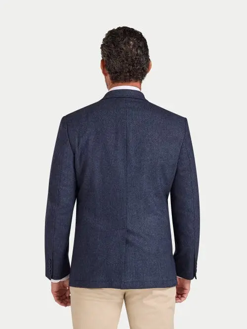RAGING BULL Herringbone Long Sleeve Wool Blazer