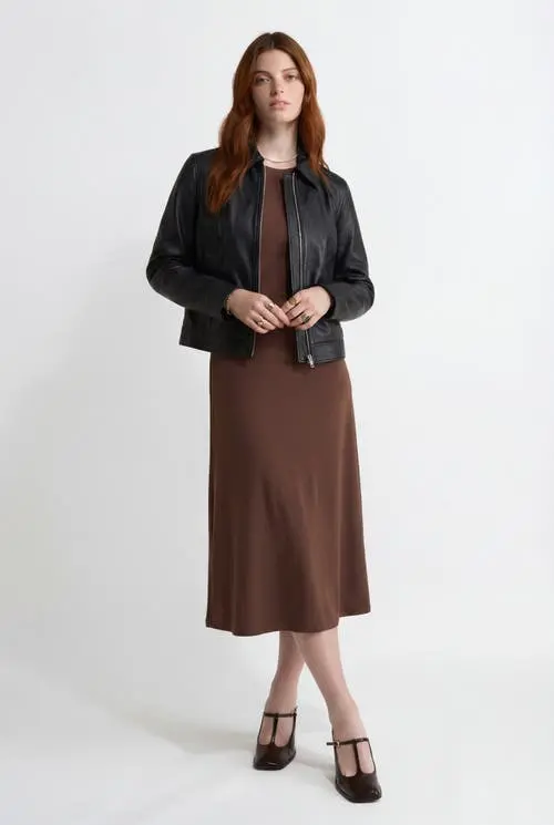 FURNIQ UK Chloe Leather Jacket