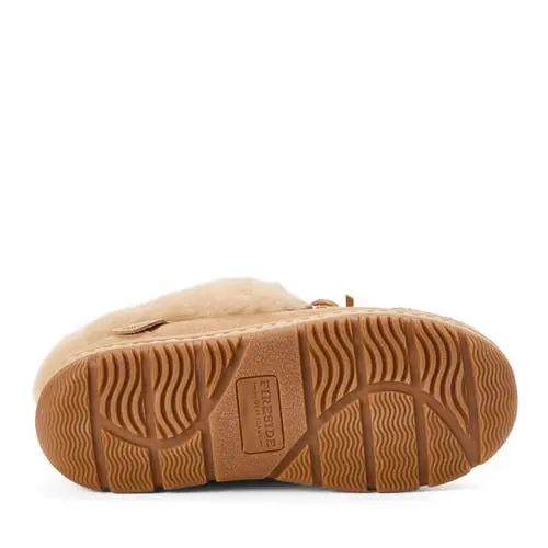 DEARFOAMS Fireside Gladstone Shearling Moccasin - Sand