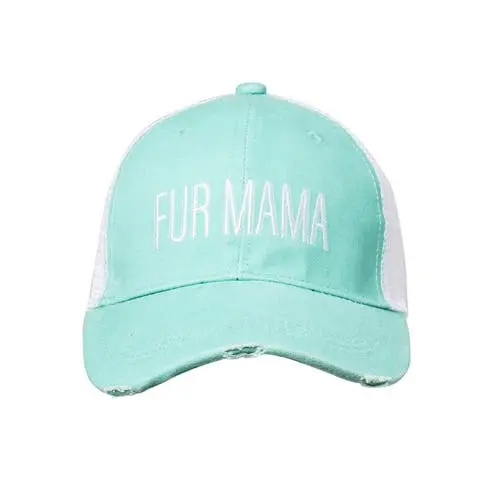 TOTALEE GIFT Fur Mama Baseball Cap - Blue