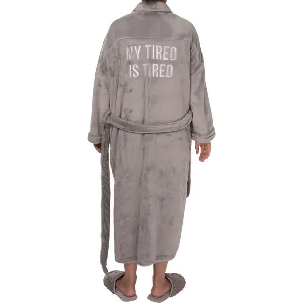 TOTALEE GIFT My Tired Is Tired Robe Lg/xl - Grey