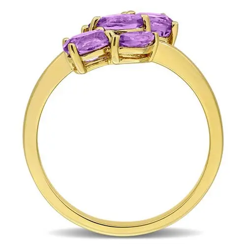 JULIANNA B. Cluster Ring With In Yellow-plated Sterling Silver
