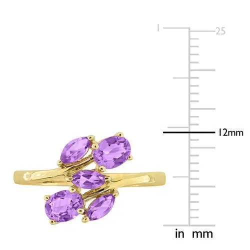 JULIANNA B. Cluster Ring With In Yellow-plated Sterling Silver