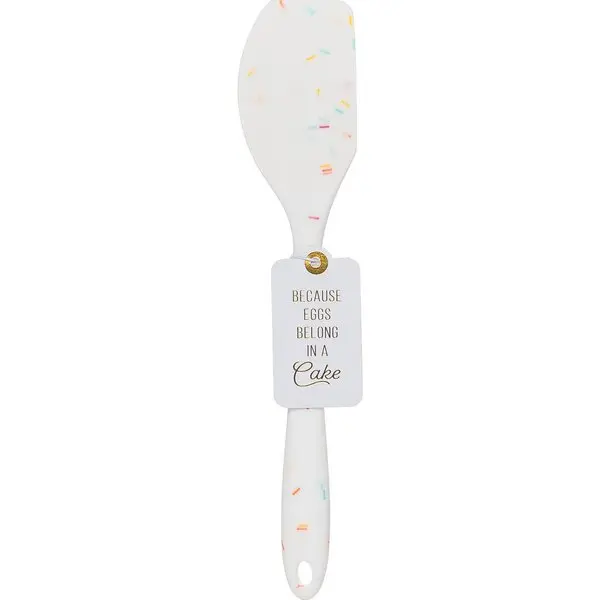 Totalee Gift Eggs Belong In A Cake Confetti Spatula Rubber