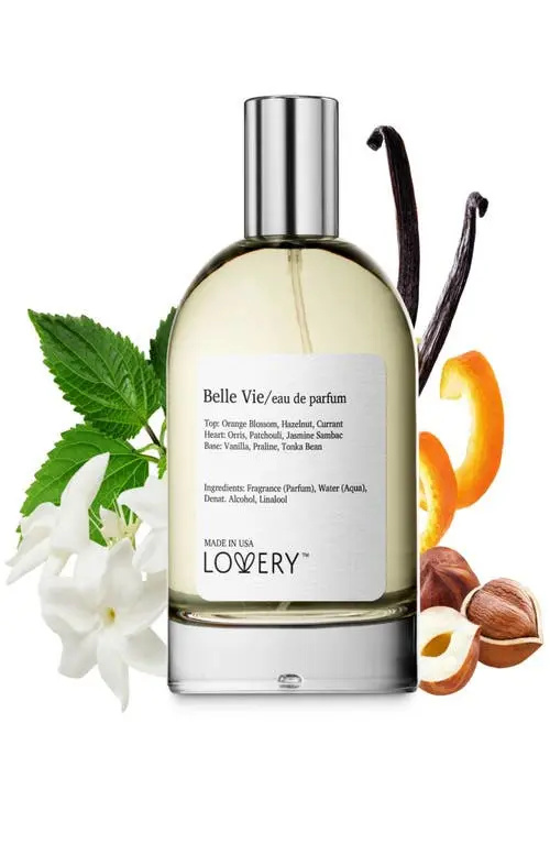 LOVERY Belle Vie Eau De Parfum Spray A- 100ml Made In Usa Floral Perfume For - Silver/ White/ Cream/ Black