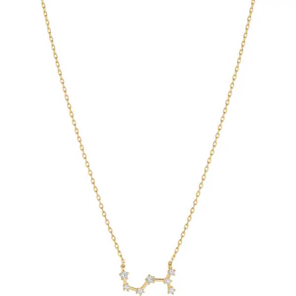 BEARFRUIT JEWELRY 14k Gold Plated Constellation Zodiac Necklace - Gold - Scorpio