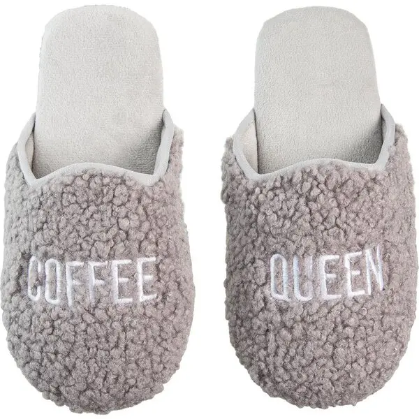 TOTALEE GIFT Coffee Queen Fabric Slippers