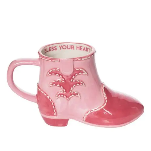 TOTALEE GIFT Bless Your Heart Boot Mug Ceramic 11.5 Oz