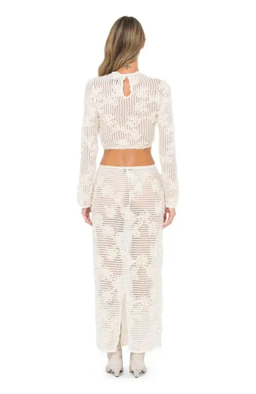 JBQ Blossom Lace Irina Maxi Skirt