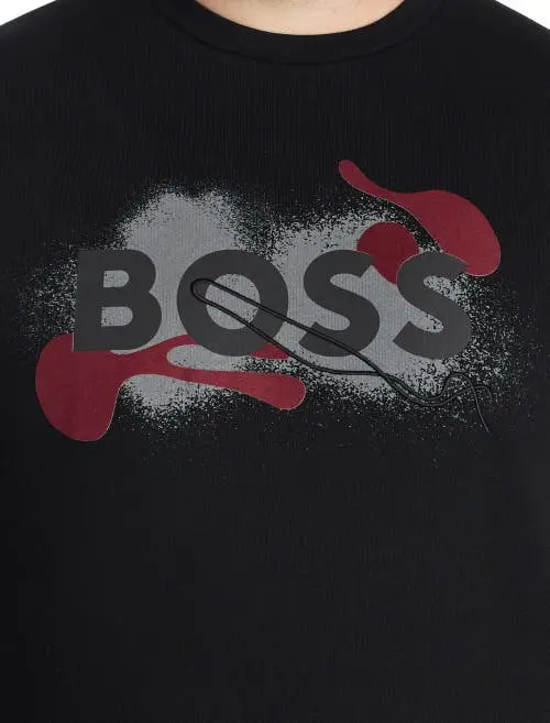 BOSS Big & Tall Crewneck Sweatshirt - Black