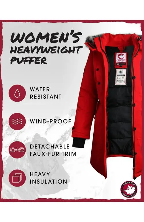 CANADA WEATHER GEAR Short Parka Hooded Jacket