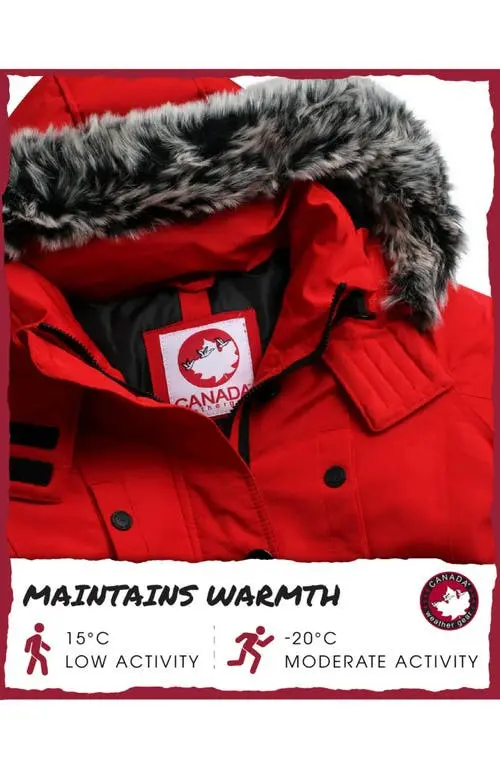 CANADA WEATHER GEAR Short Parka Hooded Jacket