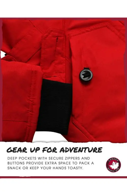 CANADA WEATHER GEAR Short Parka Hooded Jacket