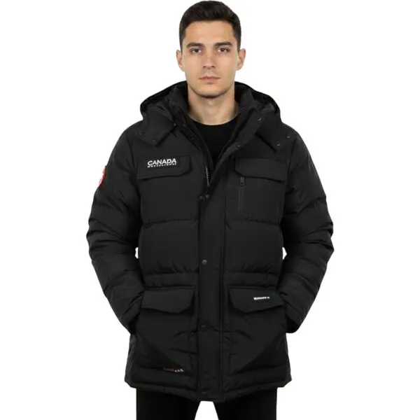 CANADA WEATHER GEAR Heavyweight Hooded Puffer Parka Jacket