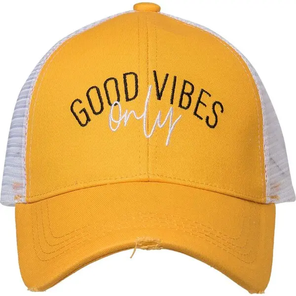TOTALEE GIFT Good Vibes Only Baseball Hat