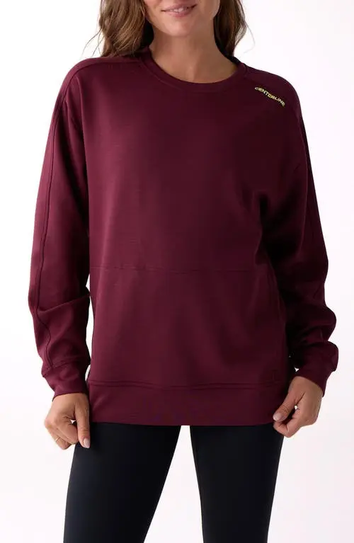 CENTERLINE ATHLETICS Après Crew Sweatshirt - Dark Currant