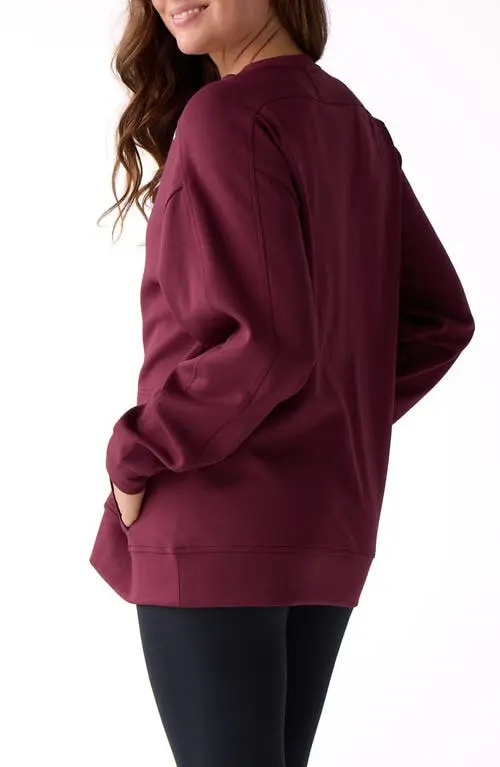 CENTERLINE ATHLETICS Après Crew Sweatshirt - Dark Currant